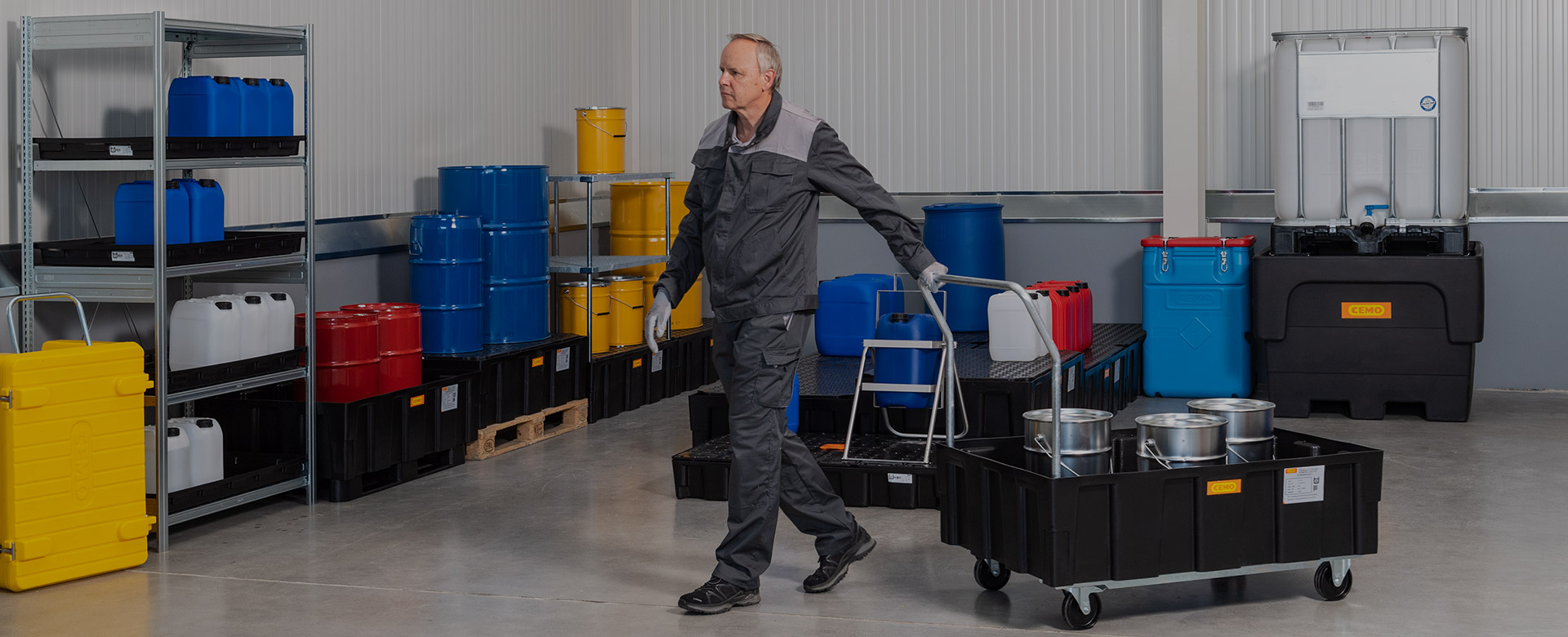 Drip trays, tanks, pumps, drums, gritting containers and fuel oil ...